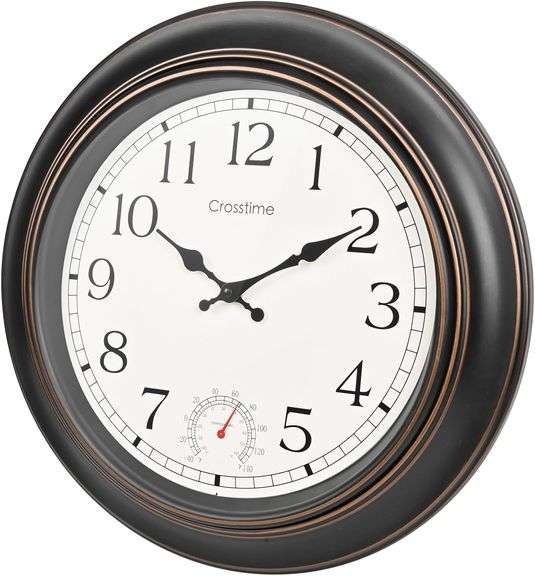 Large Outdoor Clock Waterproof 18 Inch - Retro Indoor Outdoor Wall ...