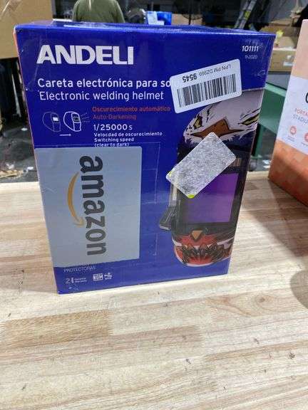 ANDELI Welding Helmets with Lights, Panoramic 180 View 3.94"X3.74" Auto ...