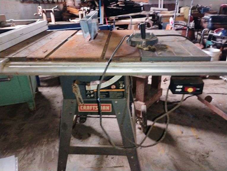 Jointer and craftsman table saw - Matthews Auctioneers