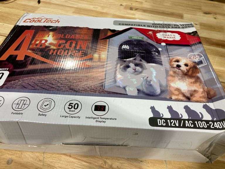 Pet foldable air con house - Matthews Auctioneers