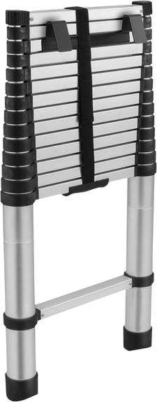 RecPro RV 14.5' Telescoping Ladder with Bracket Installed | Compatible ...