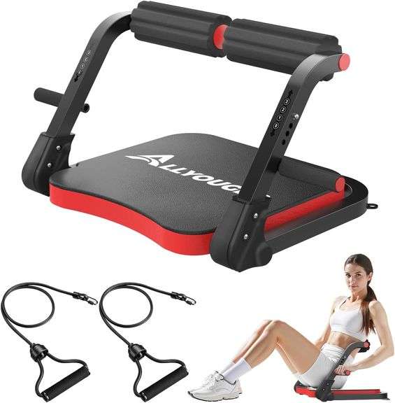 Ab Machine,Sit Up Exercise Equipment& Core Machine, Workout Equipment ...
