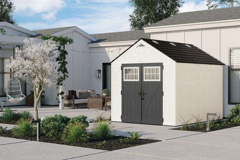 Suncast 8-ft x 10-ft Tremont Gable Resin Storage Shed (Floor Included ...