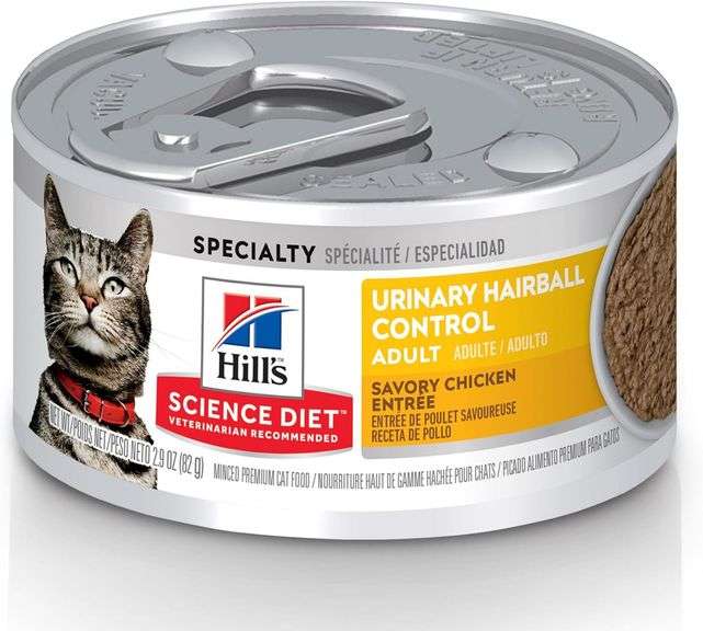 Hill's Science Diet Urinary Hairball Control, Adult 1-6, Urinary Track ...