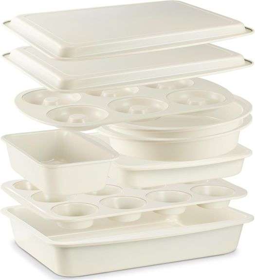 Baking Pans Set, 9-Piece Baking Sheet Set with Non-Stick Coating and ...