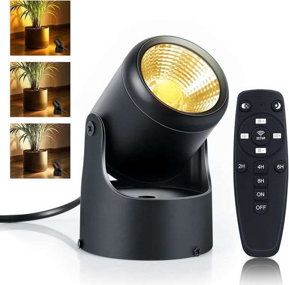 LED Spot Lights Indoor, 7W 120V Uplighting Indoor with Remote Control ...