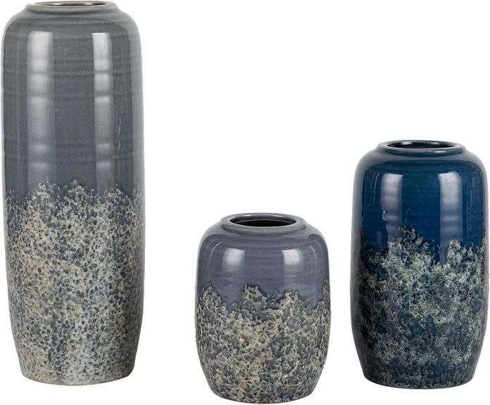 Alice Fu Ceramic Vase/3 Ocean Style for Home Accent, Modern Farmhouse ...
