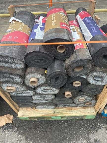 (24 Rolls) Large Pallet Of Both Base Sheet And Cap Sheet Rolled Roofing ...