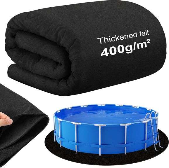 VICAMB 12ft 400g/m Thicker Pool Liner Pad for Above Ground Swimming ...