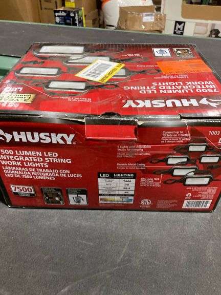 Husky7500-Lumen LED String Light - Matthews Auctioneers