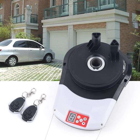 Automatic Roll Up Garage Door Opener with Motor & 2 Remotes, 24V DC ...