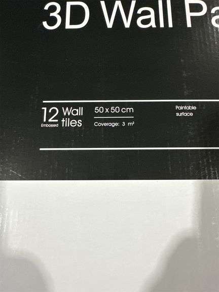 (12) 20in x 20in 3D Wall Panels - Matthews Auctioneers