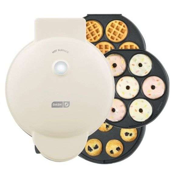 Dash MultiMaker Treat Maker System with Waffle Bite, Mini Donut, & Mini ...
