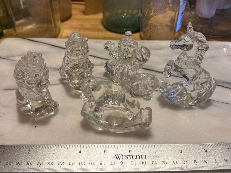Princess House Lead Crystal Figurines - Matthews Auctioneers