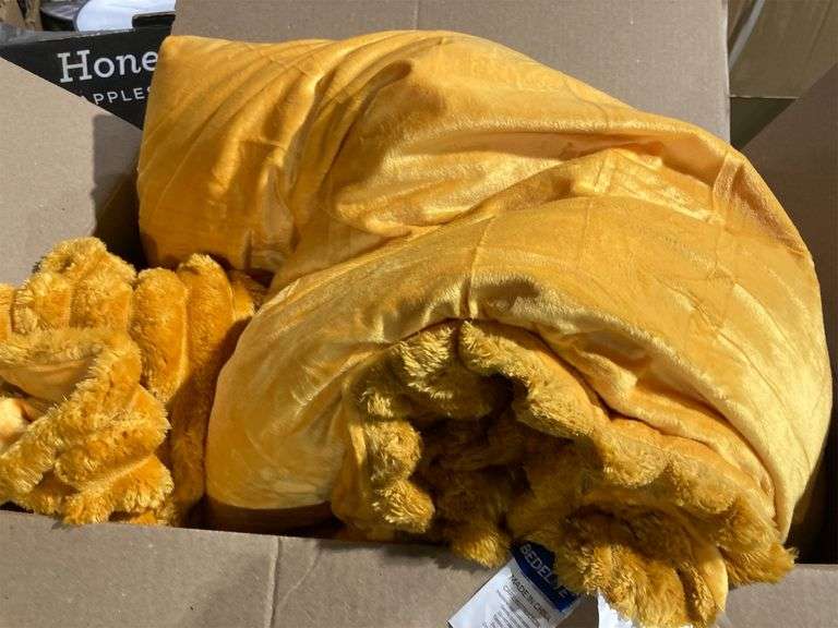 Mustard Colored Blanket - Matthews Auctioneers