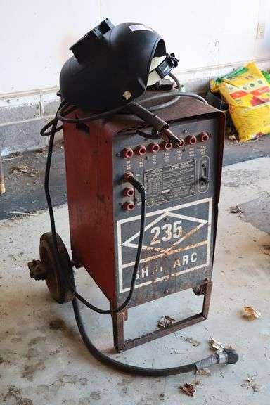 Antique Miles 235 A.C. Ark Welder with Helmet - Matthews Auctioneers