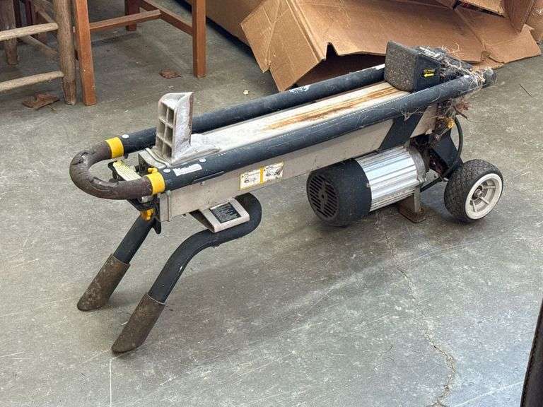 Electric 5-Ton Log Splitter with Wheels - Matthews Auctioneers