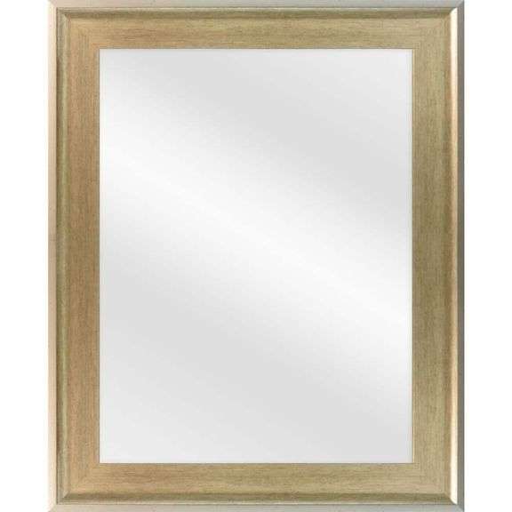 23 in. W x 29 in. H Rectangular PS Framed 2-Toned Wall Bathroom Vanity ...