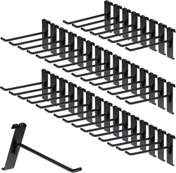 Gridwall Hooks 6 Inch, 100 Pack Grid Wall Hooks, Grid Panel Hooks and ...
