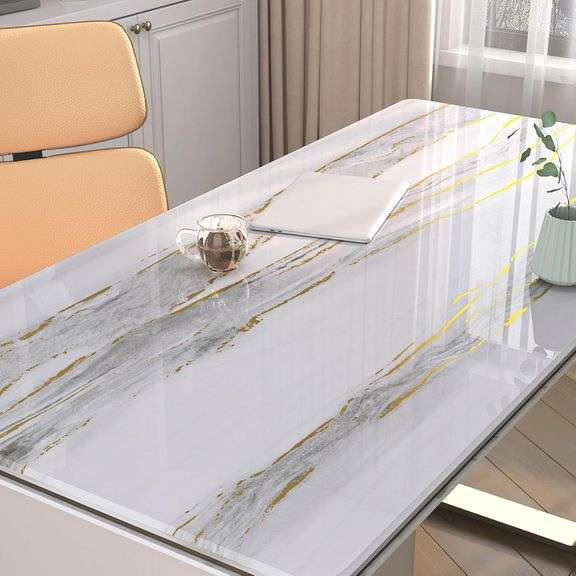 LaCheery 157"x24" Marble Countertop Peel and Stick Wallpaper for ...