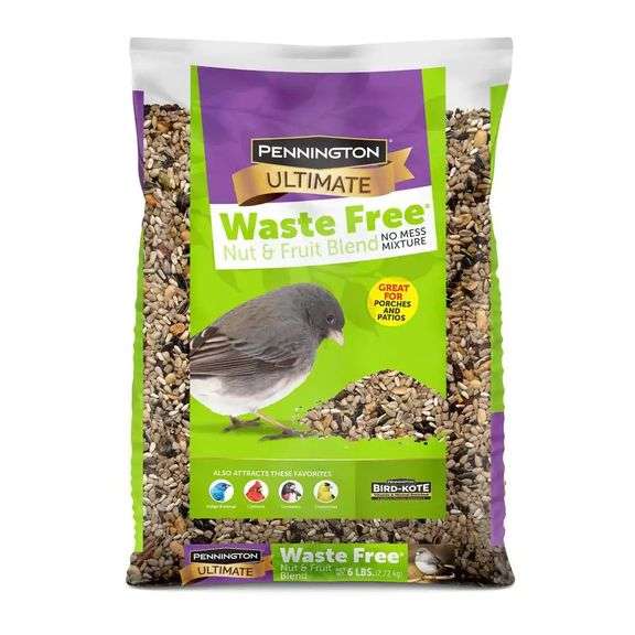 Lot Of 2 bags Ultimate 6 lb. Waste Free Nut and Fruit Bird Seed Food ...