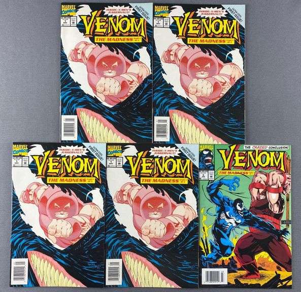 Group of 5 Marvel Comics Venom The Madness Comic Books - Matthew ...