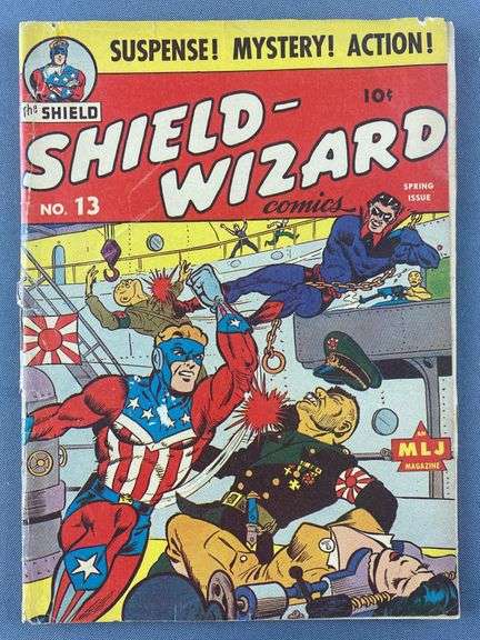 M.L.J. Magazines Shield-Wizard Comics No. 13 Comic Book - Matthew ...