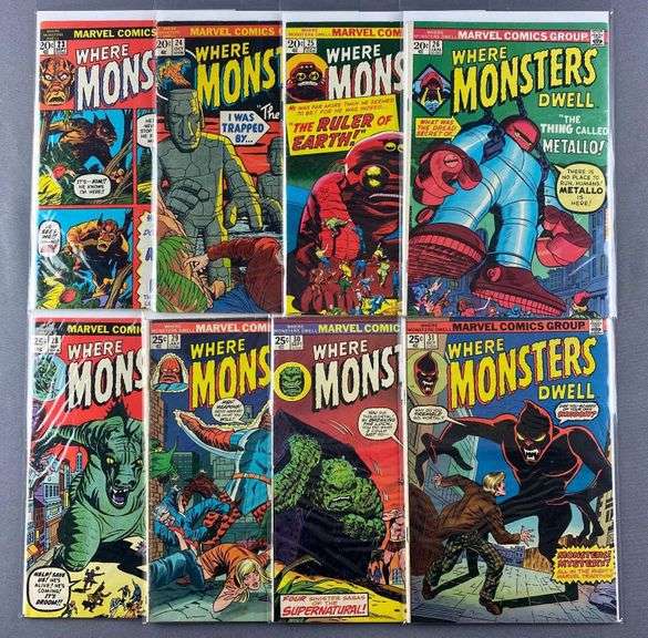 Group of 8 Marvel Comics Where Monsters Dwell Comic Books - Matthew ...