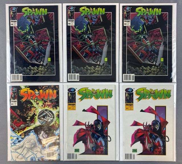 Group of 6 Image Comics Spawn Comic Books - Matthew Bullock Auctioneers