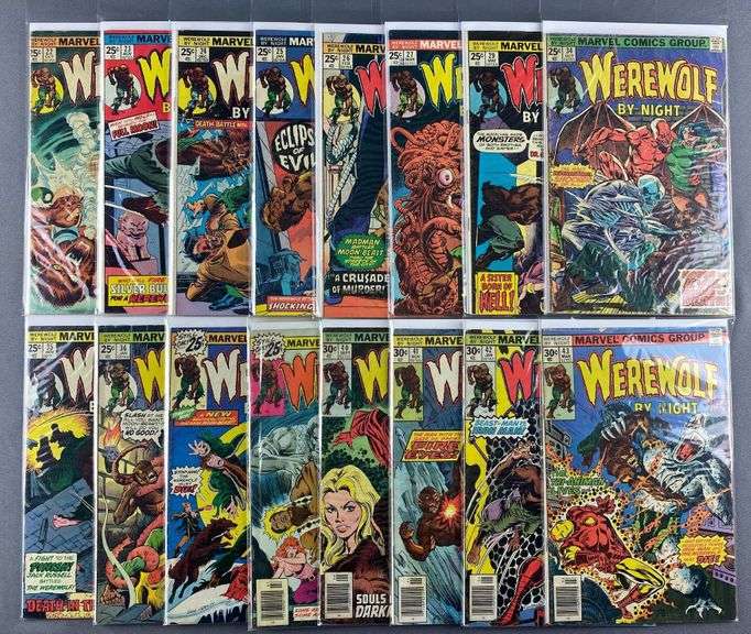 Group of 16 Marvel Comics Werewolf By Night Comic Books - Matthew ...