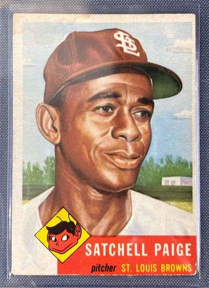 1953 Topps #220 Satchell Paige - Matthew Bullock Auctioneers