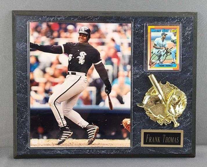 Frank Thomas plaque with photo and signed card - Matthew Bullock ...