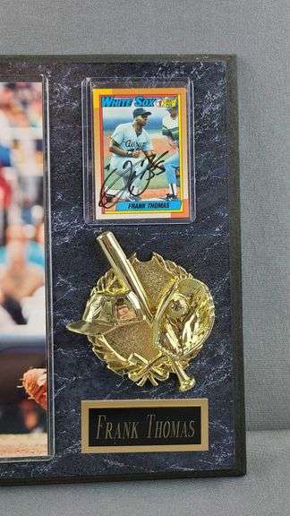 Frank Thomas plaque with photo and signed card - Matthew Bullock ...