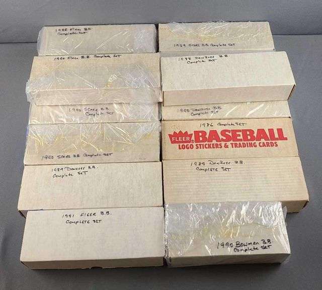 Group of 14 baseball card sets - Matthew Bullock Auctioneers