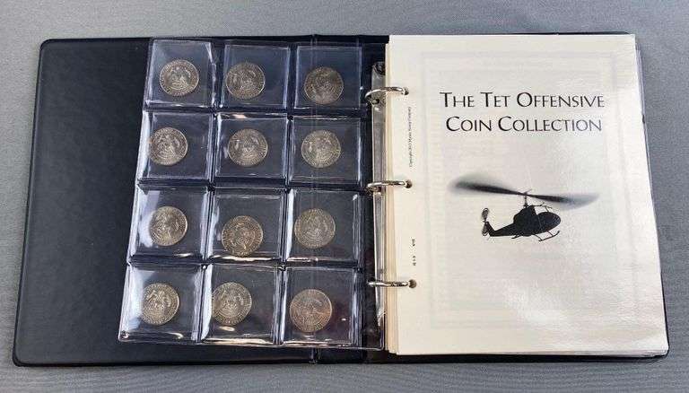Group of Vietnam War Coin Collection Books and Pockets - Matthew ...