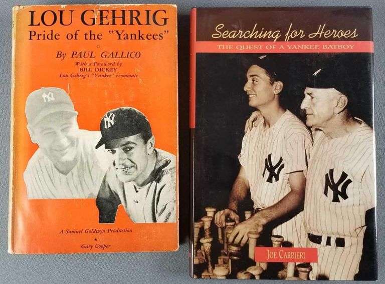 2 NY Yankees books - Matthew Bullock Auctioneers