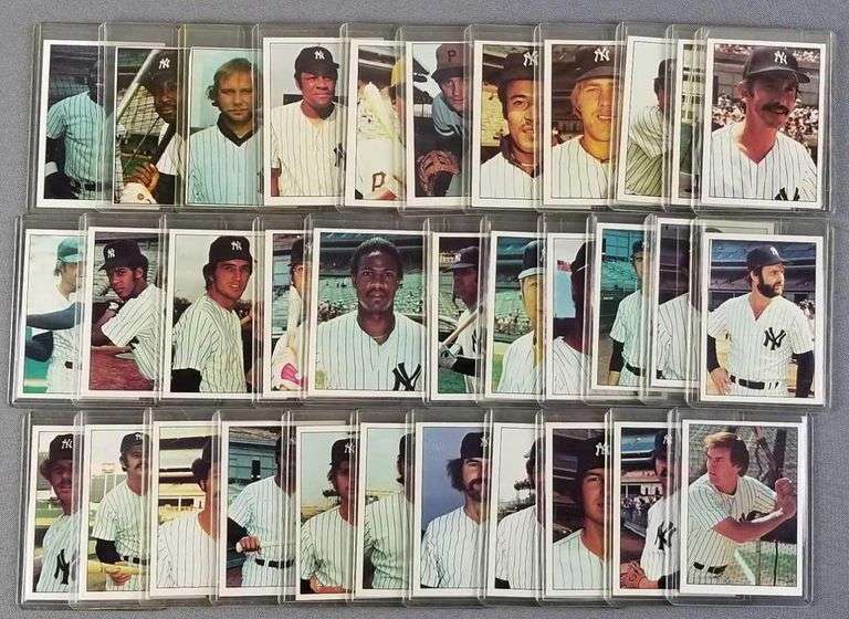 1975 TMCA Group of 33 NY Yankees baseball cards - Matthew Bullock ...