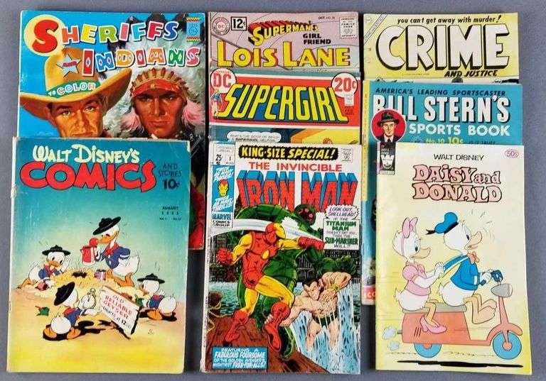 Group of 8 vintage comic books, coloring books - Matthew Bullock ...