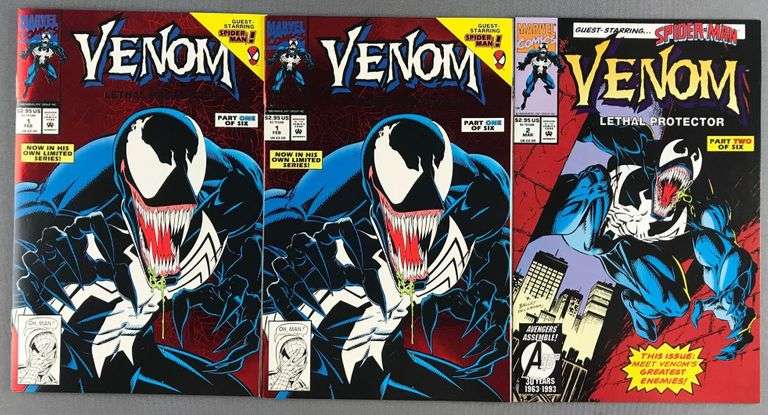 Group of 3 Marvel Comics Venom: Lethal Protector comic book - Matthew ...