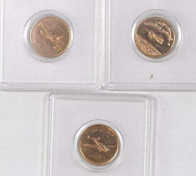 Group of (3) The Letcher Mint 1.8 Grams 10K Gold - Matthew Bullock ...