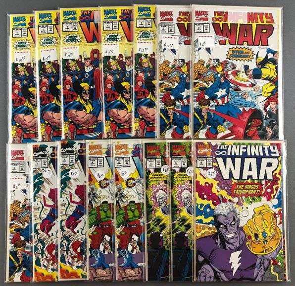 Group of 15 Marvel Comics The Infinity War comic books - Matthew ...