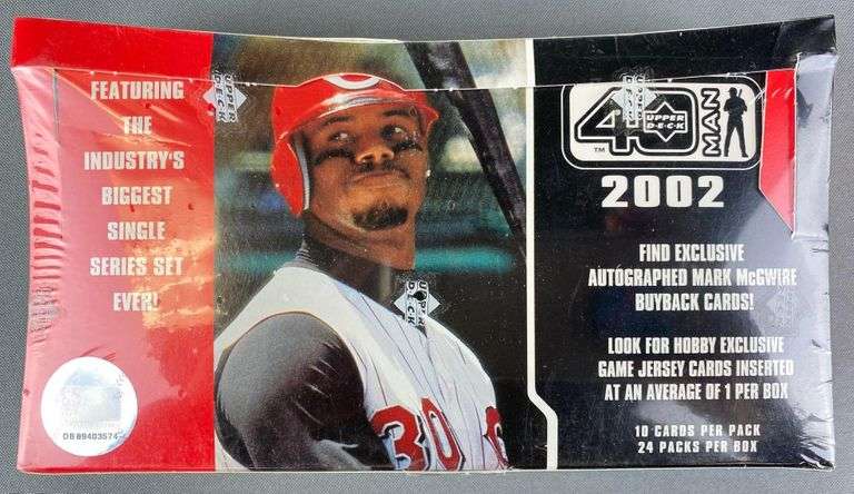 2002 Upper Deck 40 Man Baseball Sealed Box - Matthew Bullock Auctioneers