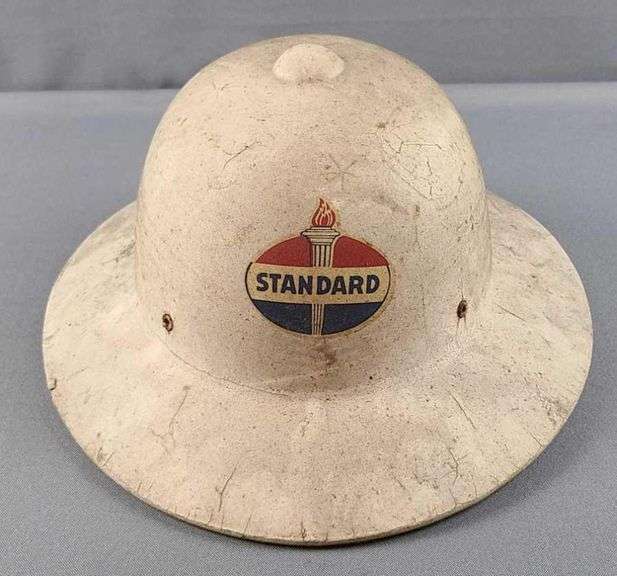 Standard oil advertising pith hat - Matthew Bullock Auctioneers