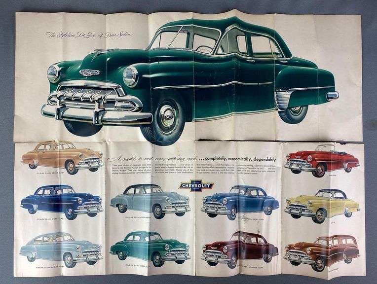Chevrolet Advertising Poster - Matthew Bullock Auctioneers