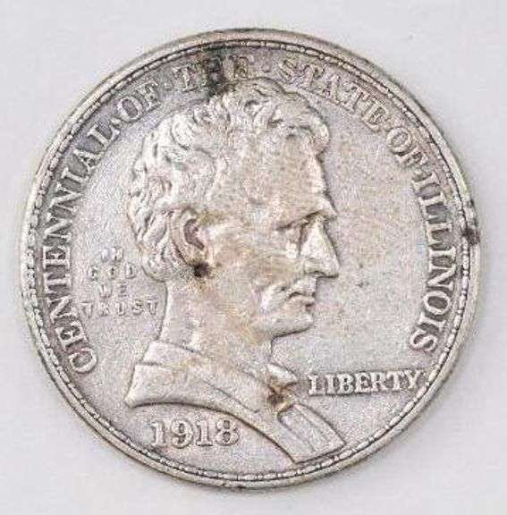 1918 Lincoln Commemorative Silver Half Dollar - Matthew Bullock Auctioneers
