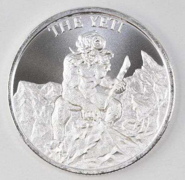 2021 Intaglio Mint Yeti 1oz. .999 Fine Silver - Matthew Bullock Auctioneers