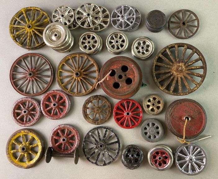 Group of Wheels for Antique Cast Iron Toys Arcade - Matthew Bullock ...
