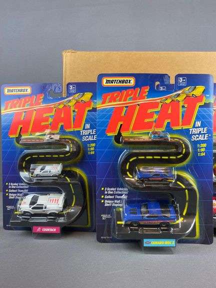 Group of 17 Matchbox Triple Heat die-cast vehicle sets - Matthew ...