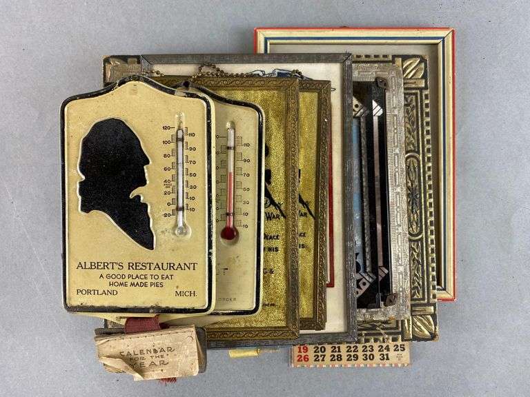 Group of 9 Pre WW2 Patriotic George Washington Advertising Mirrors ...