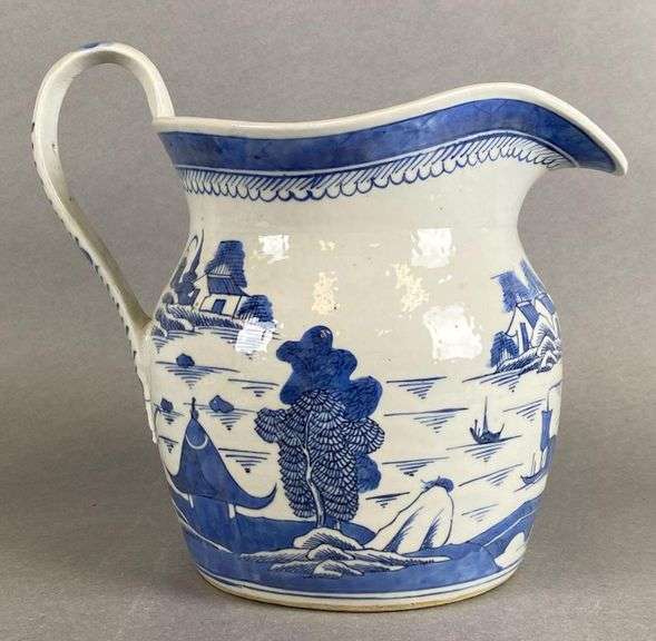 Chinese Qing Dynasty Blue and White Porcelain Pitcher - Matthew Bullock ...
